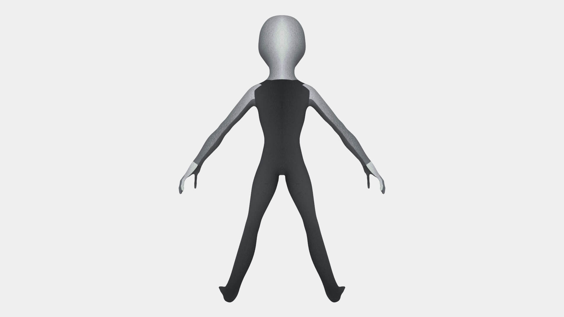 Scary Space Alien - 3D Model by MerajFathi