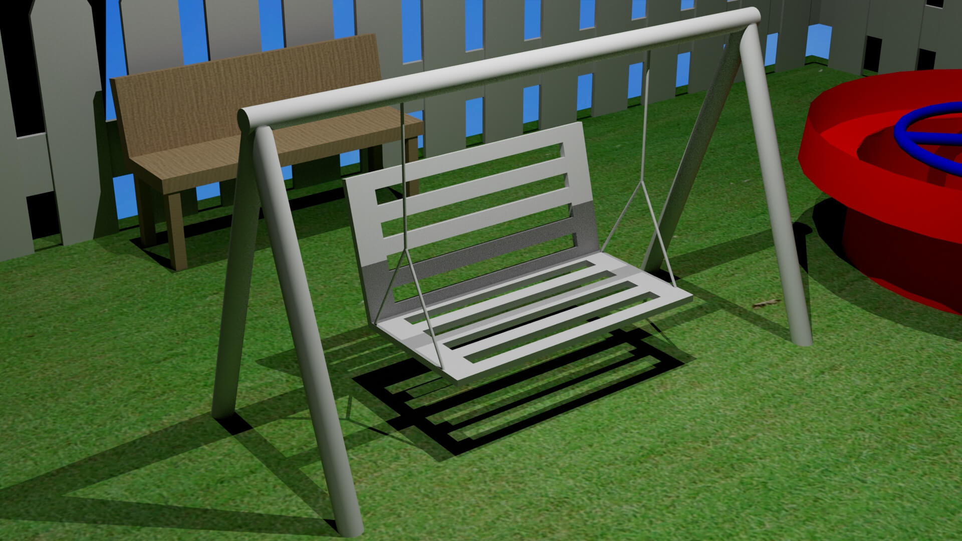 Swing 3D Model by MerajFathi