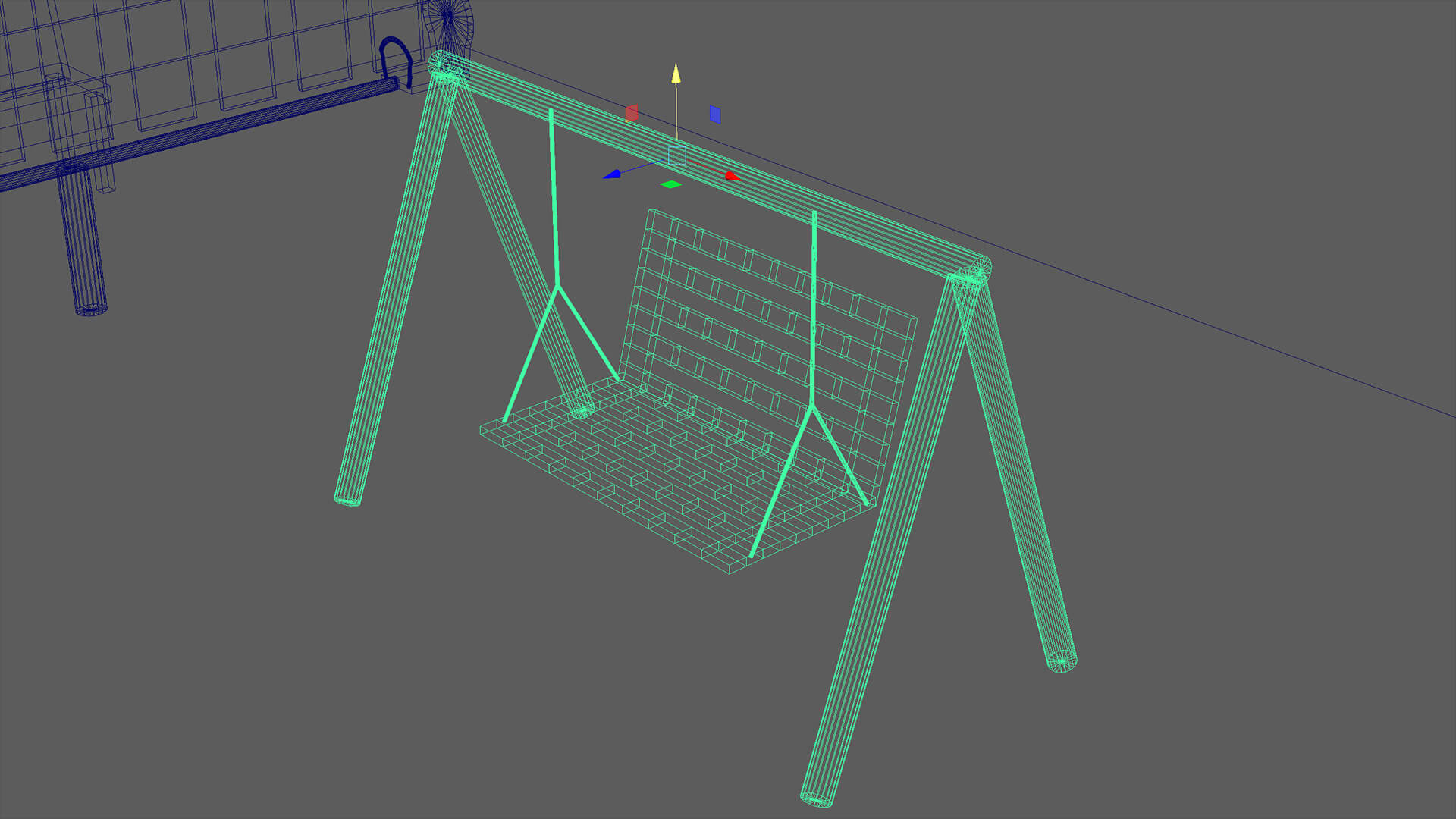 Swing 3D Model by MerajFathi