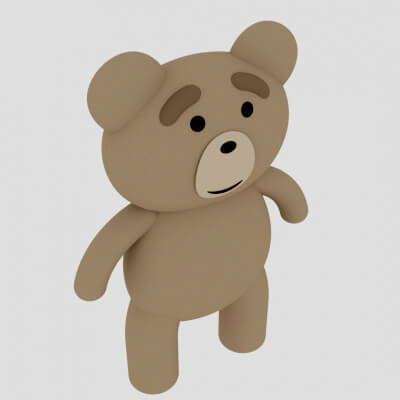 Ted Bear Doll 3D Model by MerajFathi