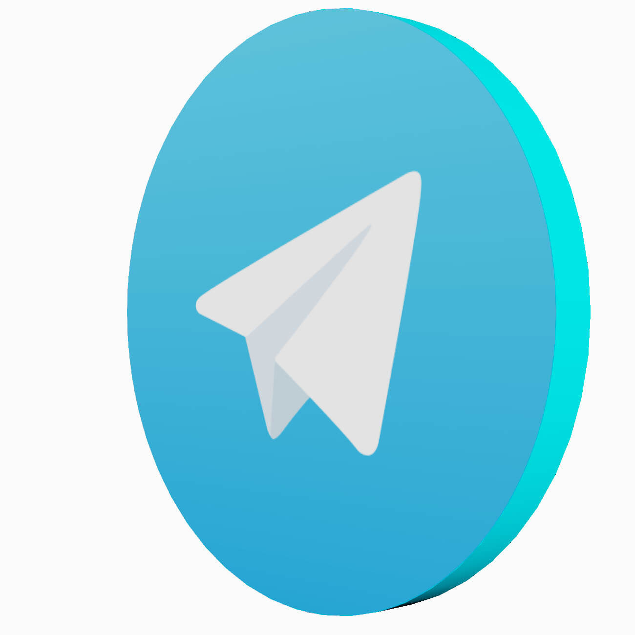 Telegram 3D Logo by MerajFathi