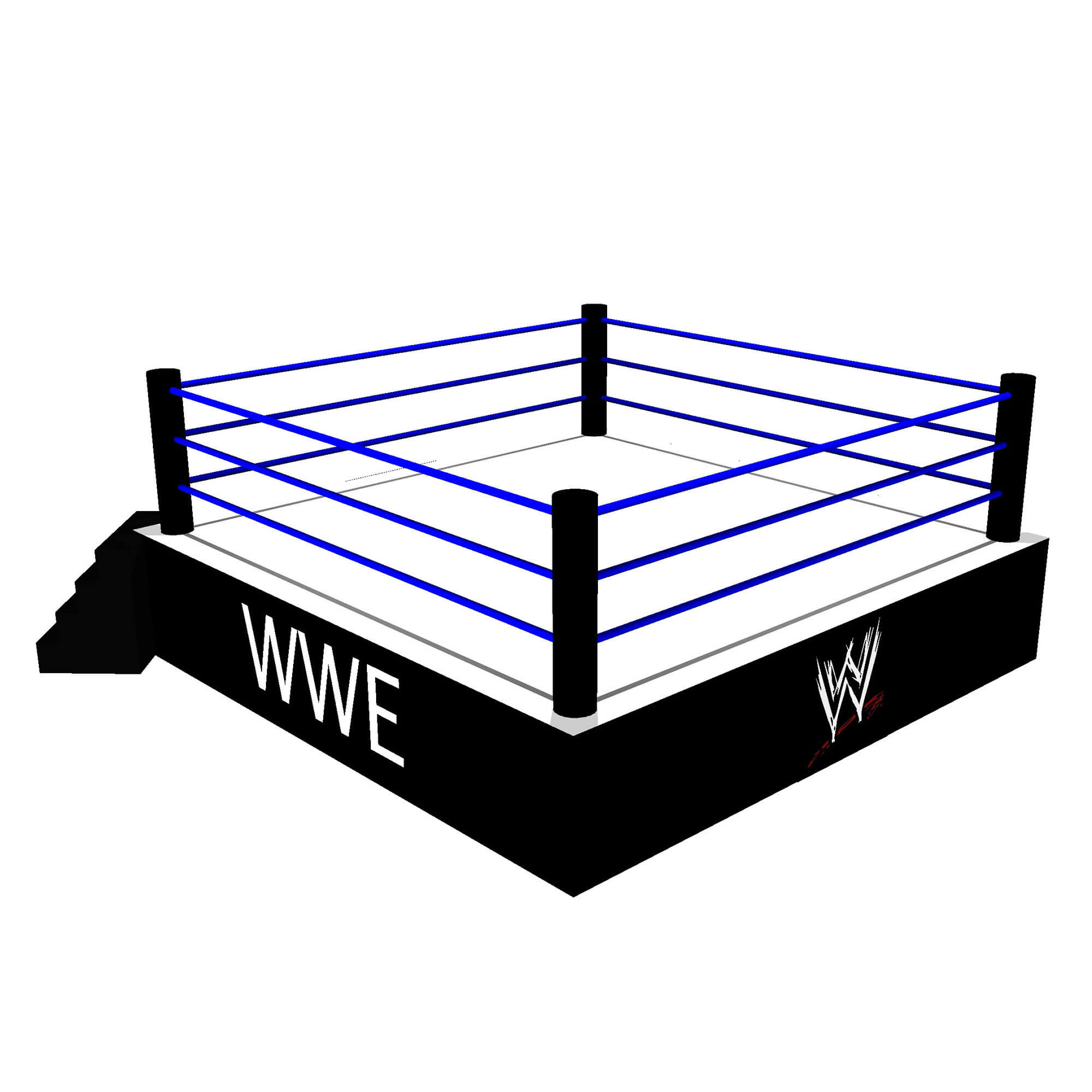 WWE Ring of Wrestling 3D Model by MerajFathi