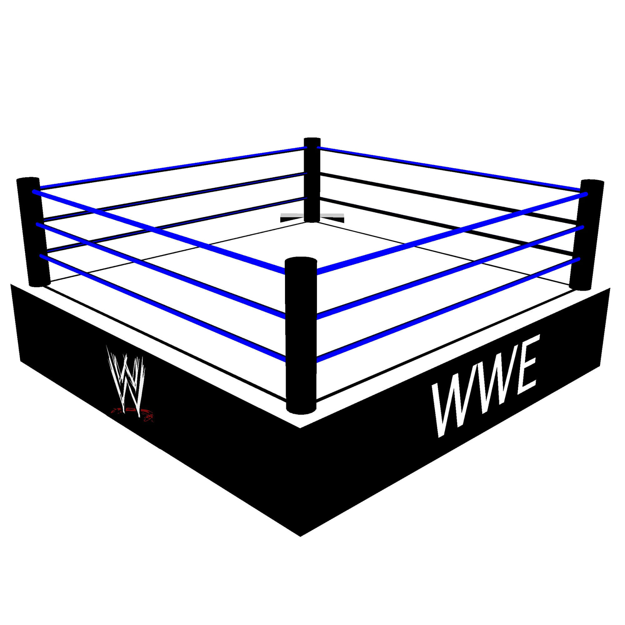 WWE Ring of Wrestling 3D Model by MerajFathi
