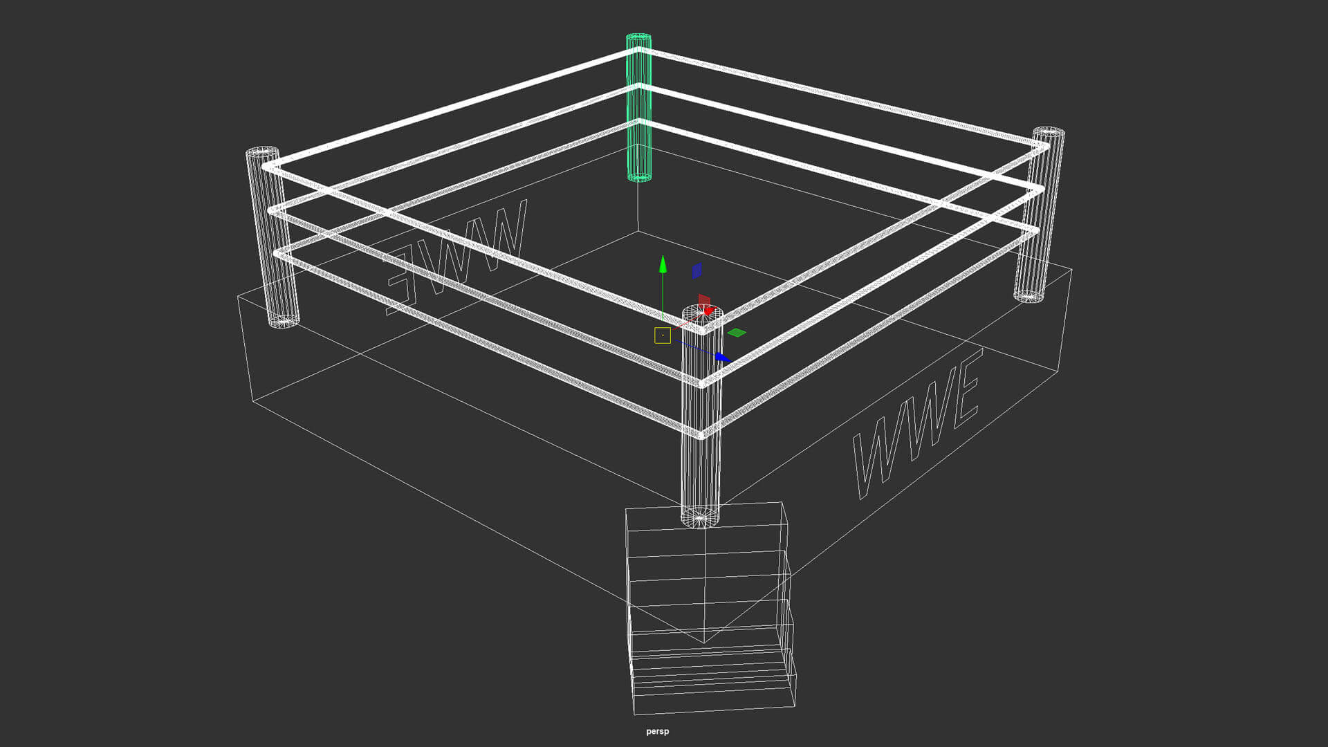 WWE Ring of Wrestling 3D Model by MerajFathi