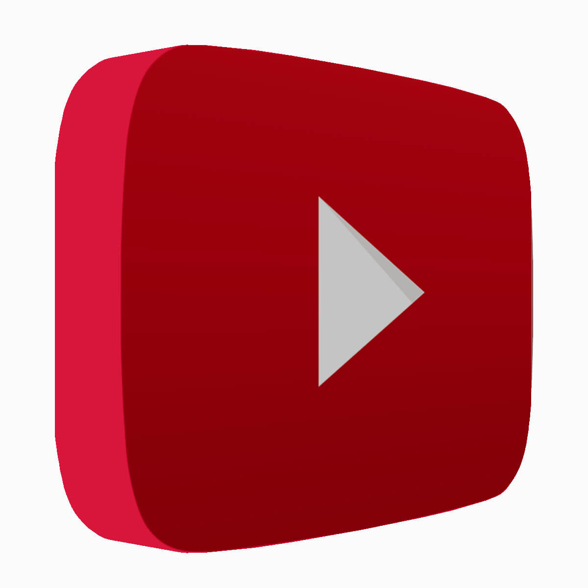 YouTube 3D Logo by MerajFathi