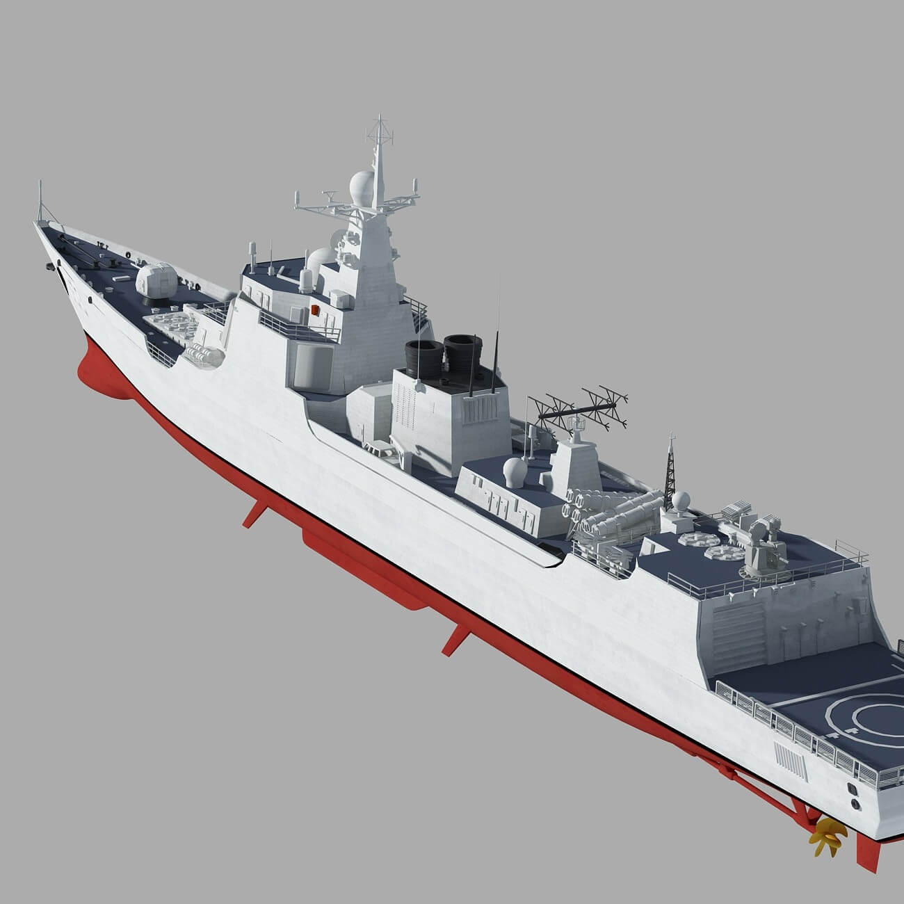 153 Xi an Type 052C Class Destroyer - 3D Model by Mermodels