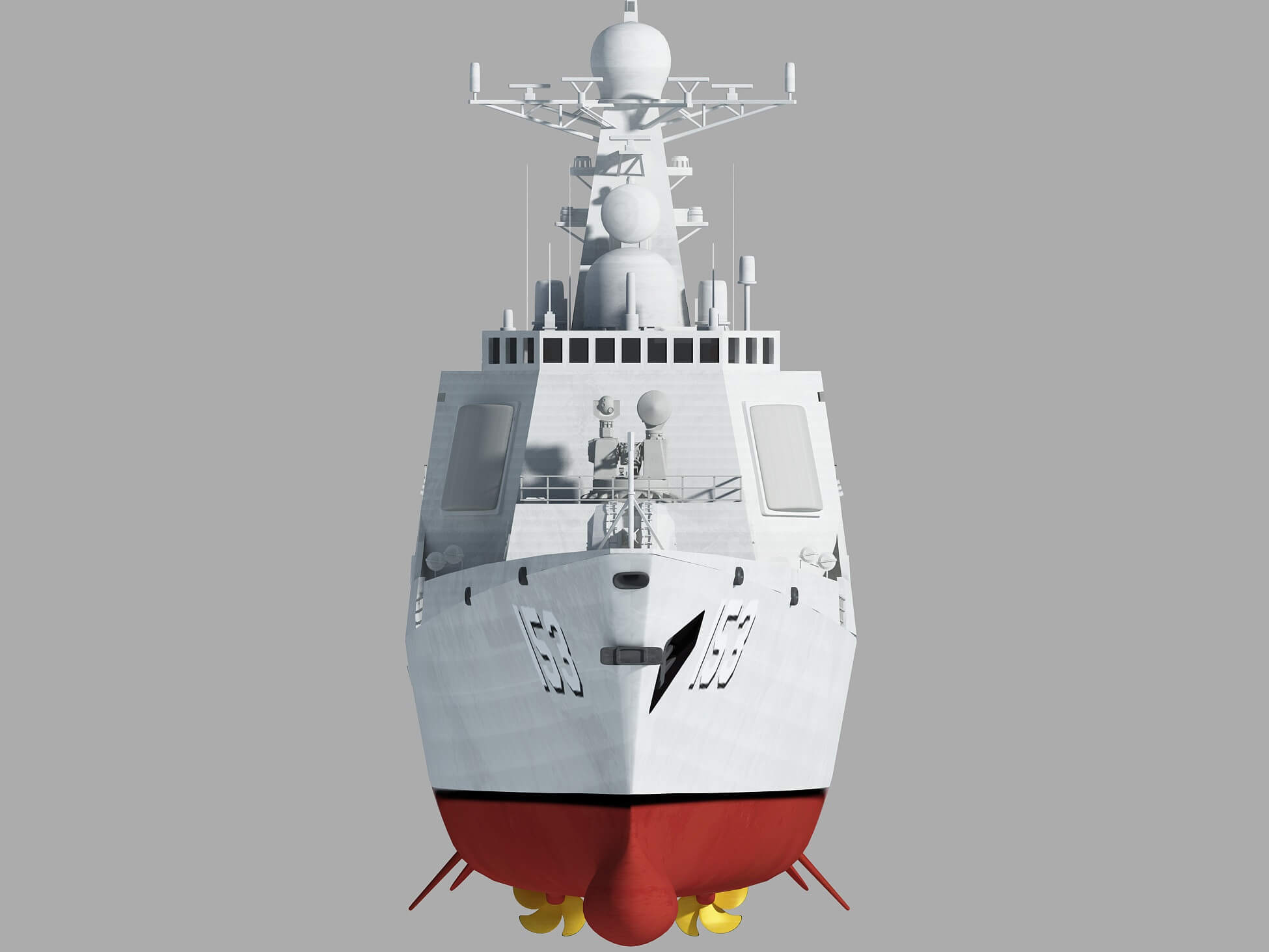 153 Xi an Type 052C Class Destroyer - 3D Model by Mermodels
