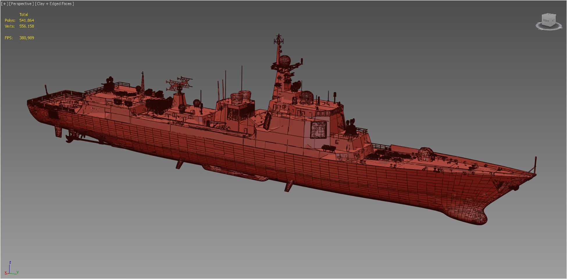 153 Xi an Type 052C Class Destroyer - 3D Model by Mermodels