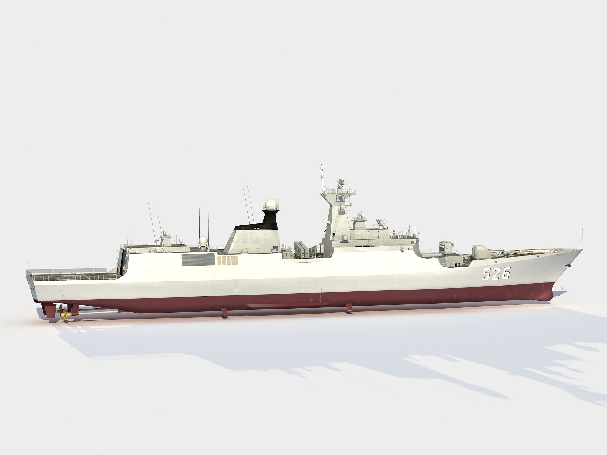 526 Wenzhou Type 054 Class Frigate - 3D Model by Mermodels