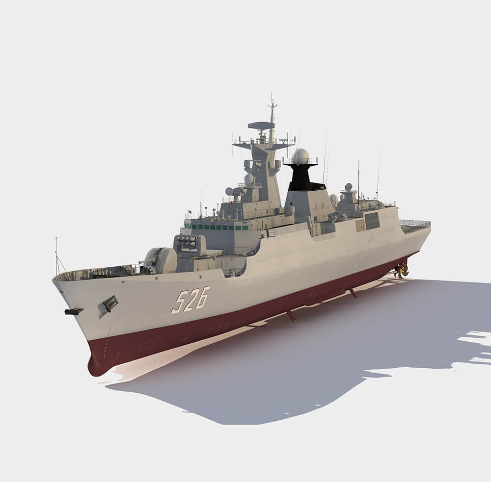 526 Wenzhou Type 054 Class Frigate - 3D Model by Mermodels