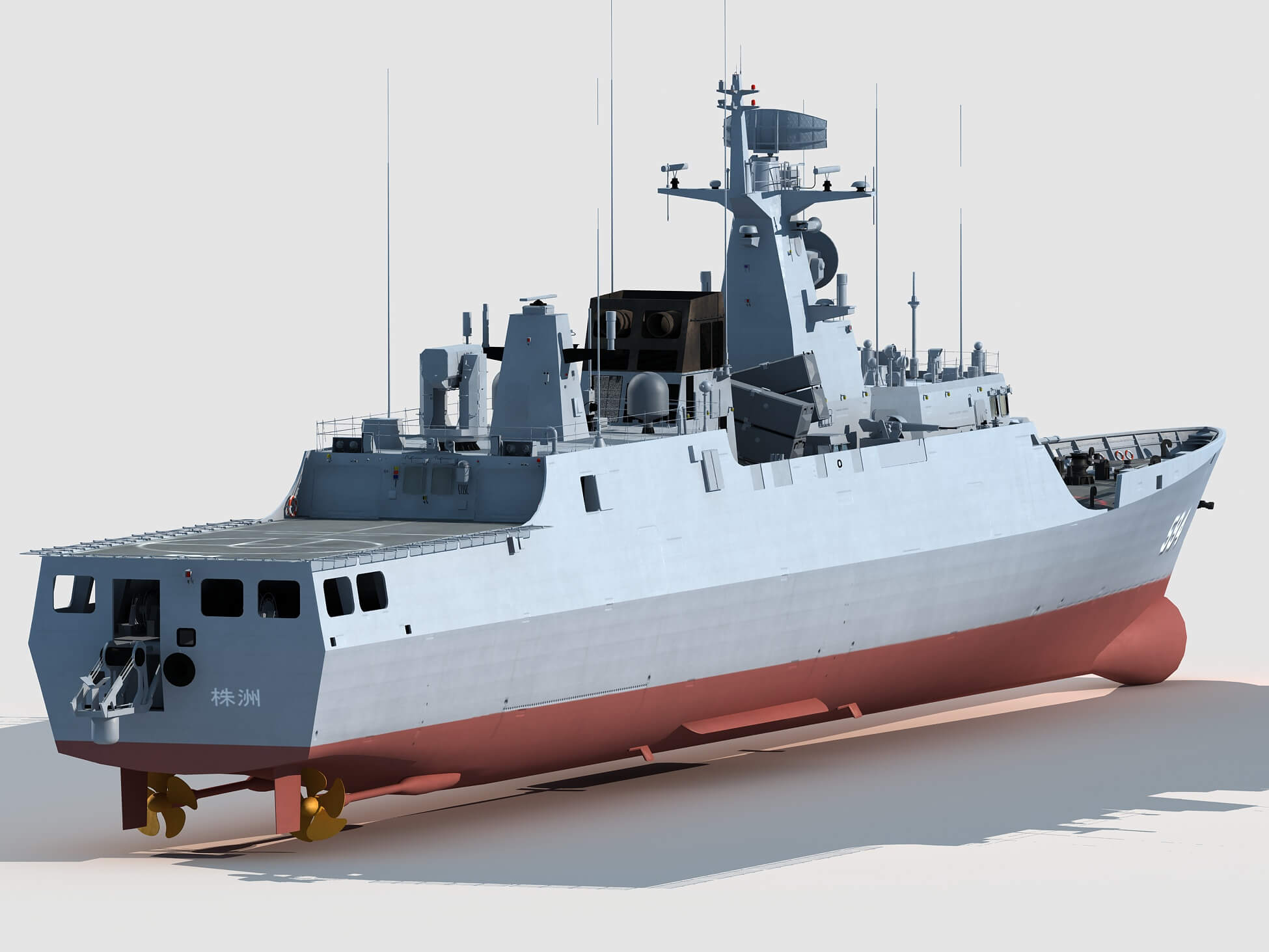 594 Zhuzhou Type 056A Jiangdao Class Corvette - 3D Model by Mermodels