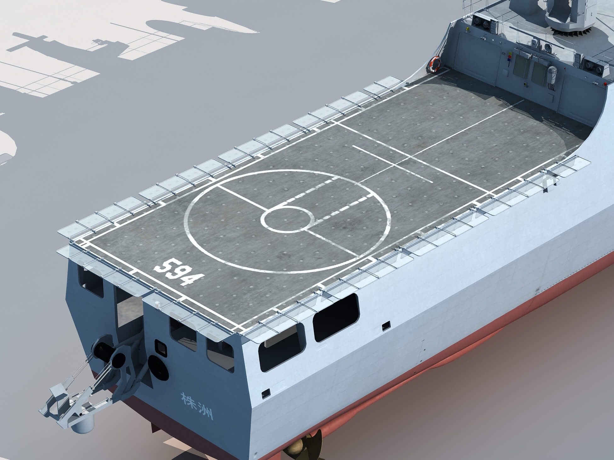 594 Zhuzhou Type 056A Jiangdao Class Corvette - 3D Model by Mermodels