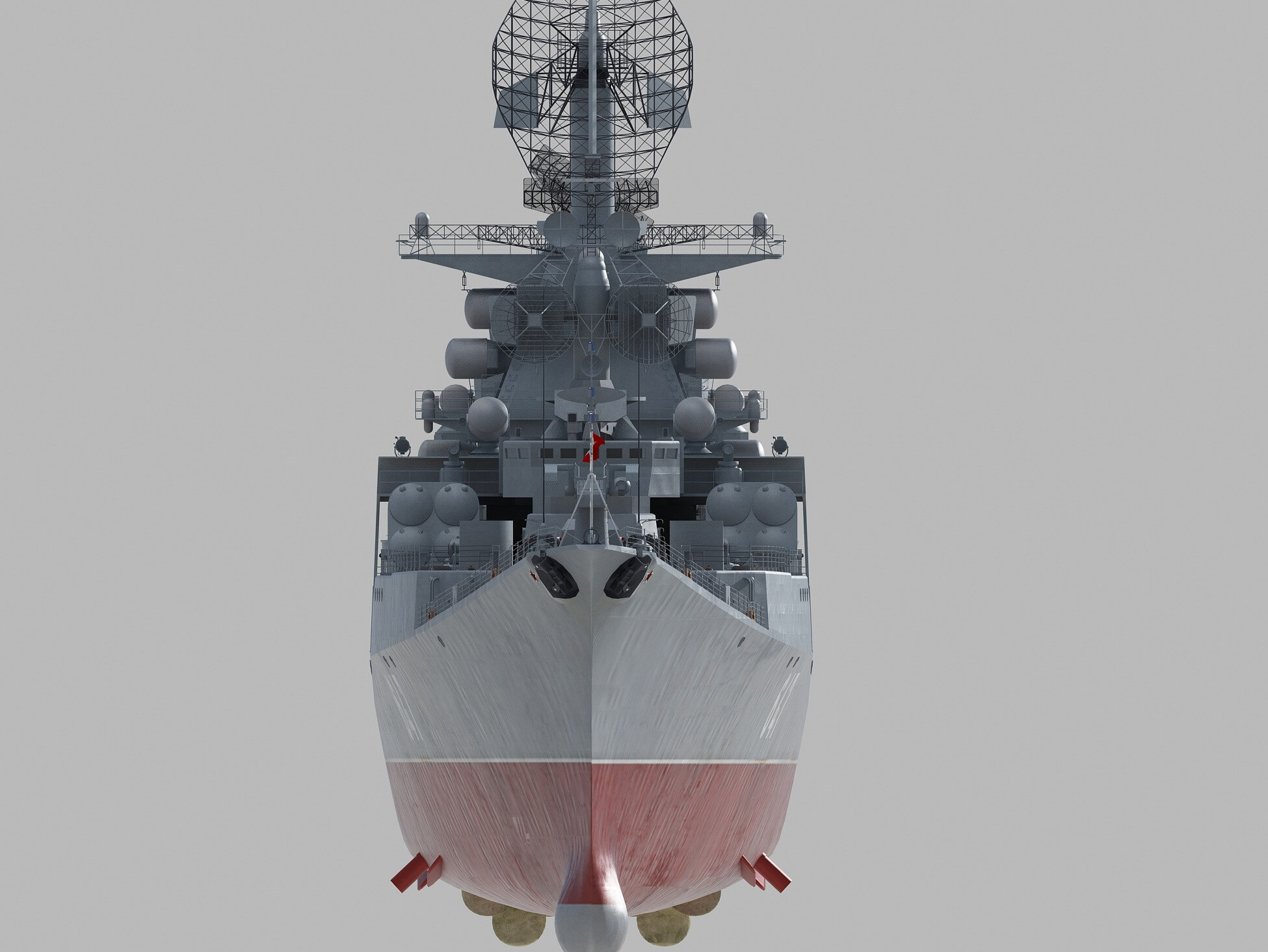 Admiral Isakov Kresta-II Class Cruiser 3D Model by Mermodels