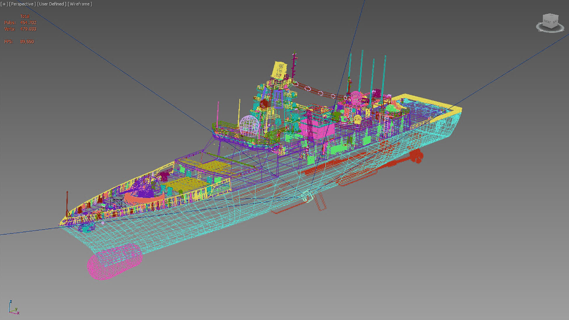 Admiral Gorshkov Class Frigate - 3D Model by Mermodels