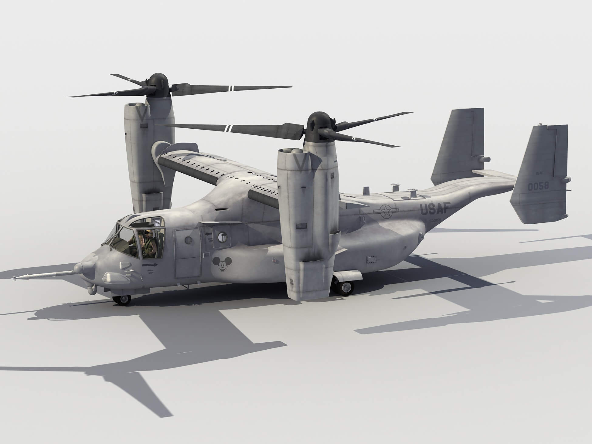 Bell Boeing V-22 Osprey 3D Model by Mermodels