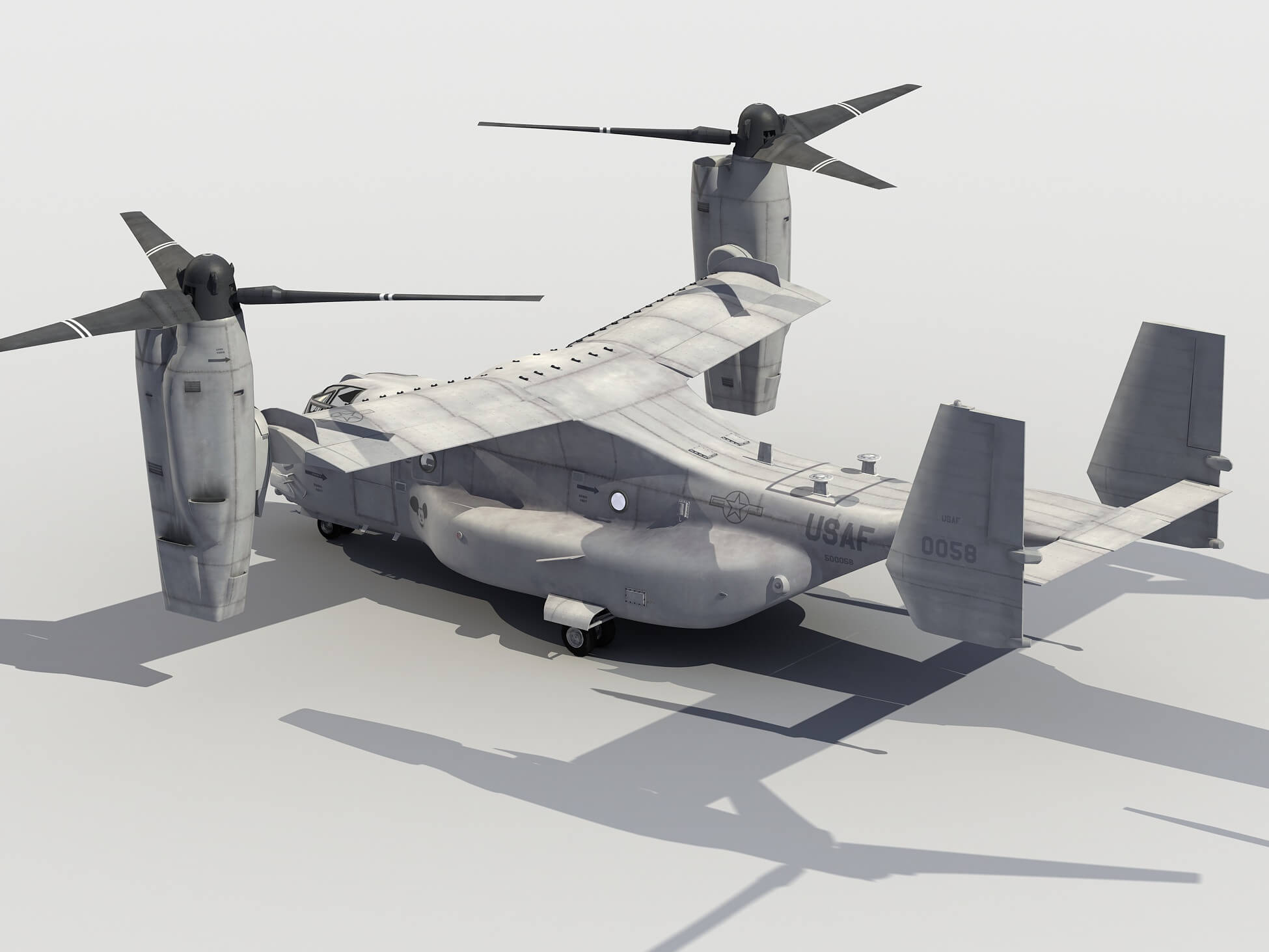 Bell Boeing V-22 Osprey 3D Model by Mermodels