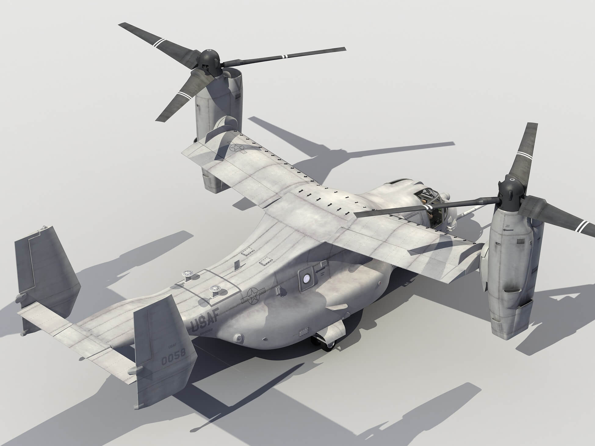 Bell Boeing V-22 Osprey 3D Model by Mermodels