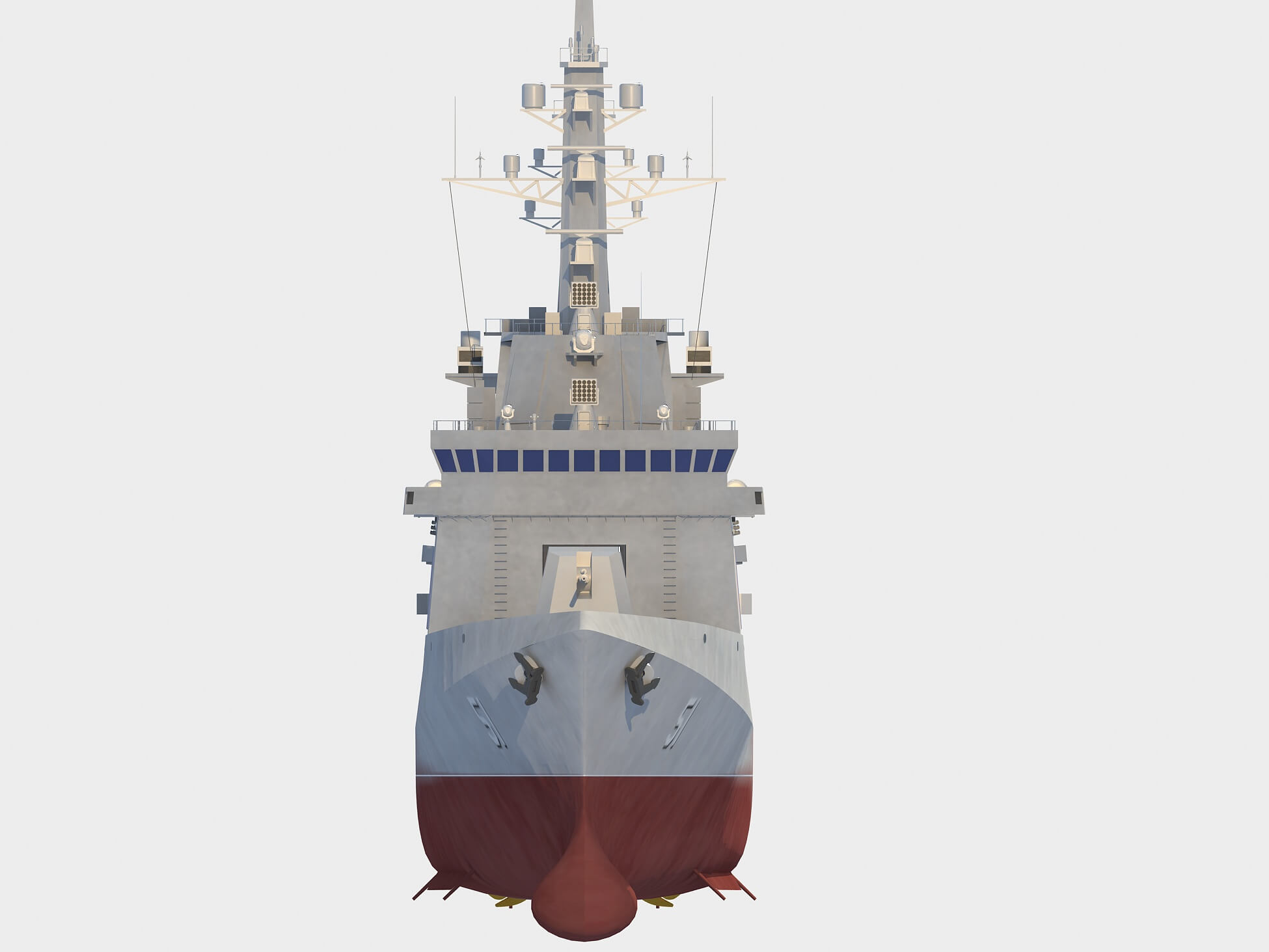 Choe Hyon Class Destroyer - 3D Model by Mermodels