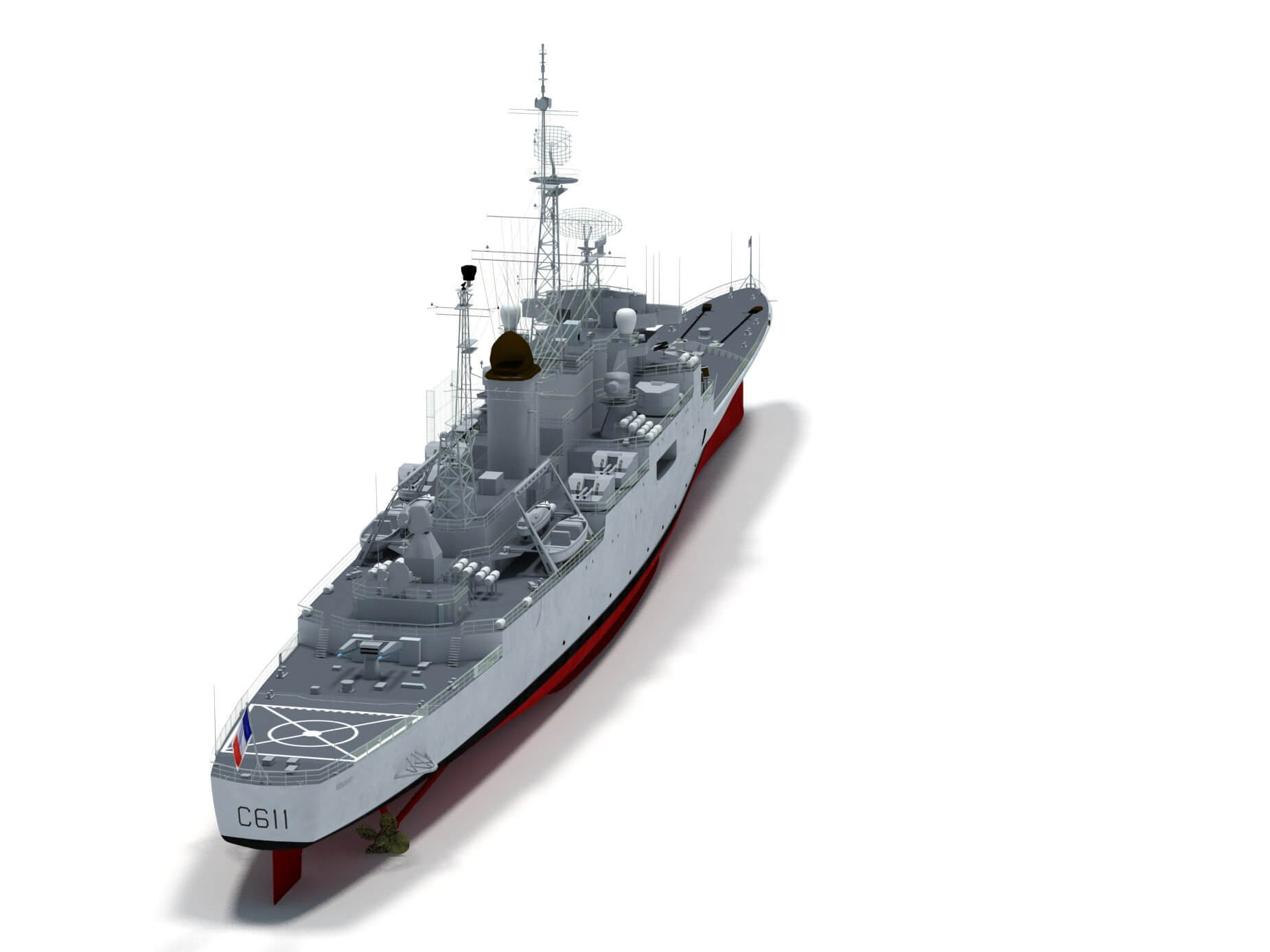 Colbert C611 French Cruiser - 3D Model by Mermodels