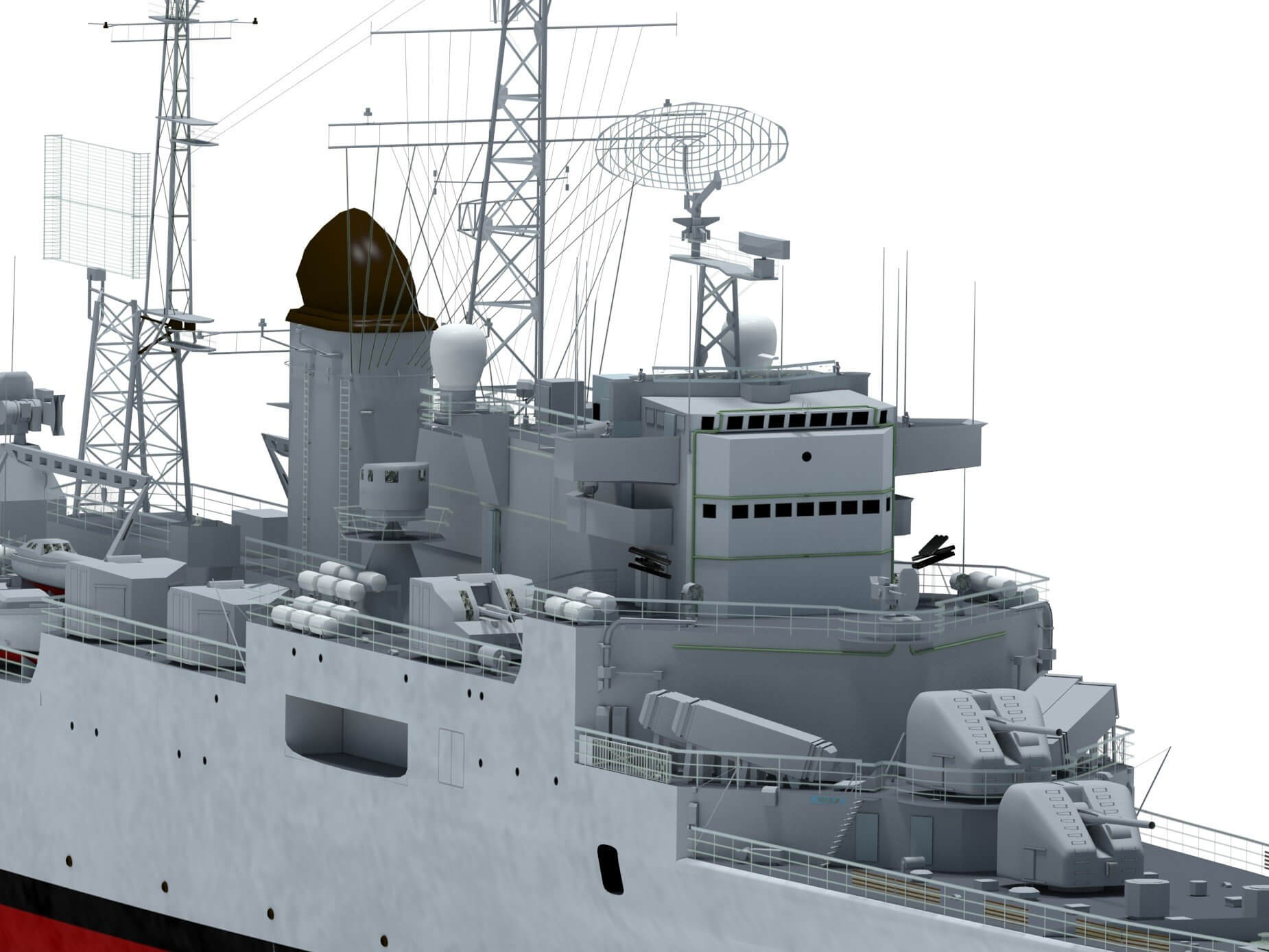 Colbert C611 French Cruiser - 3D Model by Mermodels
