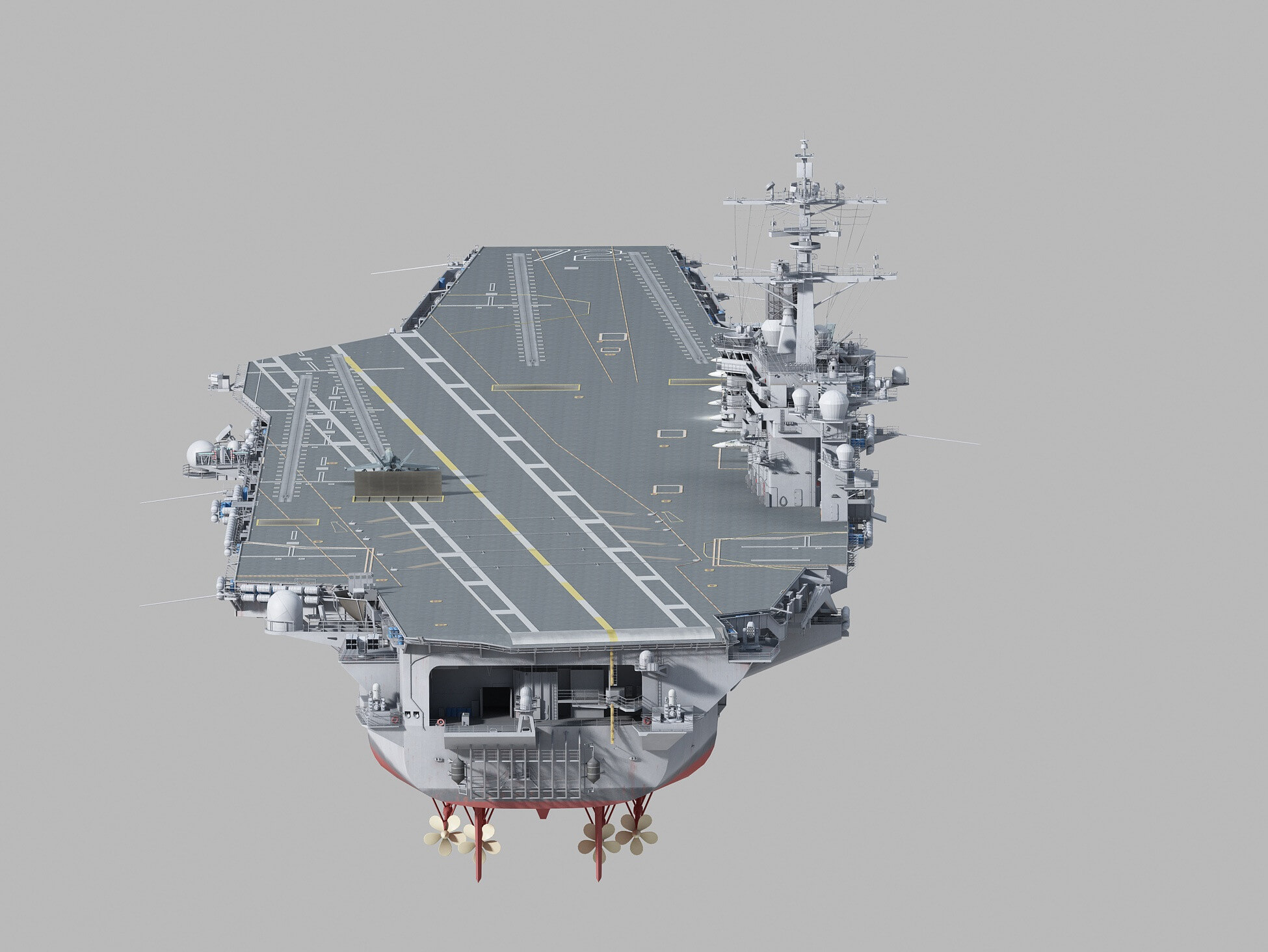 CVN-72 USS Abraham Lincoln Carrier 3D Model by Mermodels