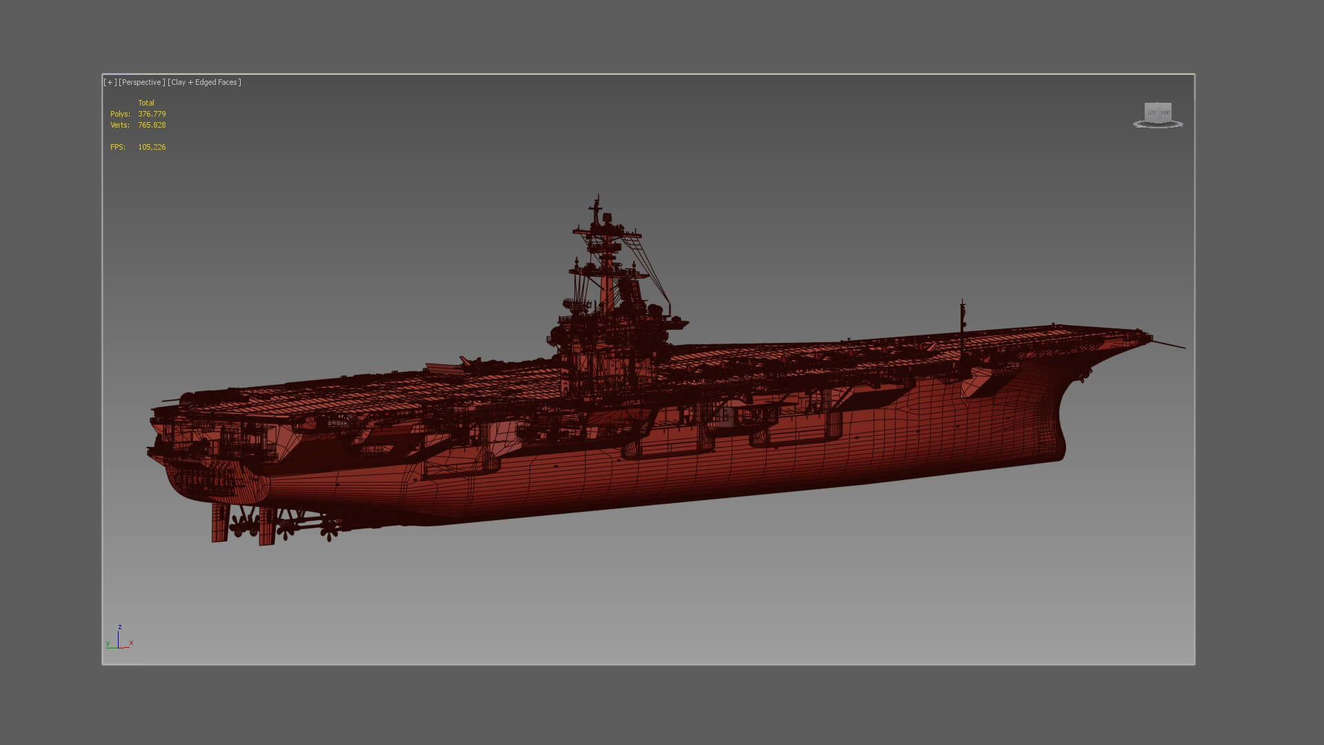 CVN-72 USS Abraham Lincoln Carrier 3D Model by Mermodels