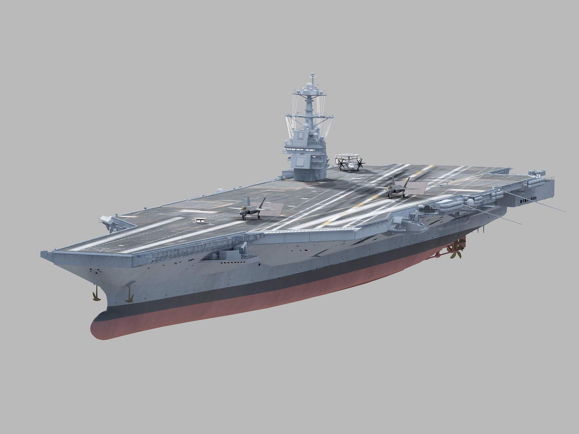 CVN-78 Uss Gerald R Ford 3D Model by Mermodels