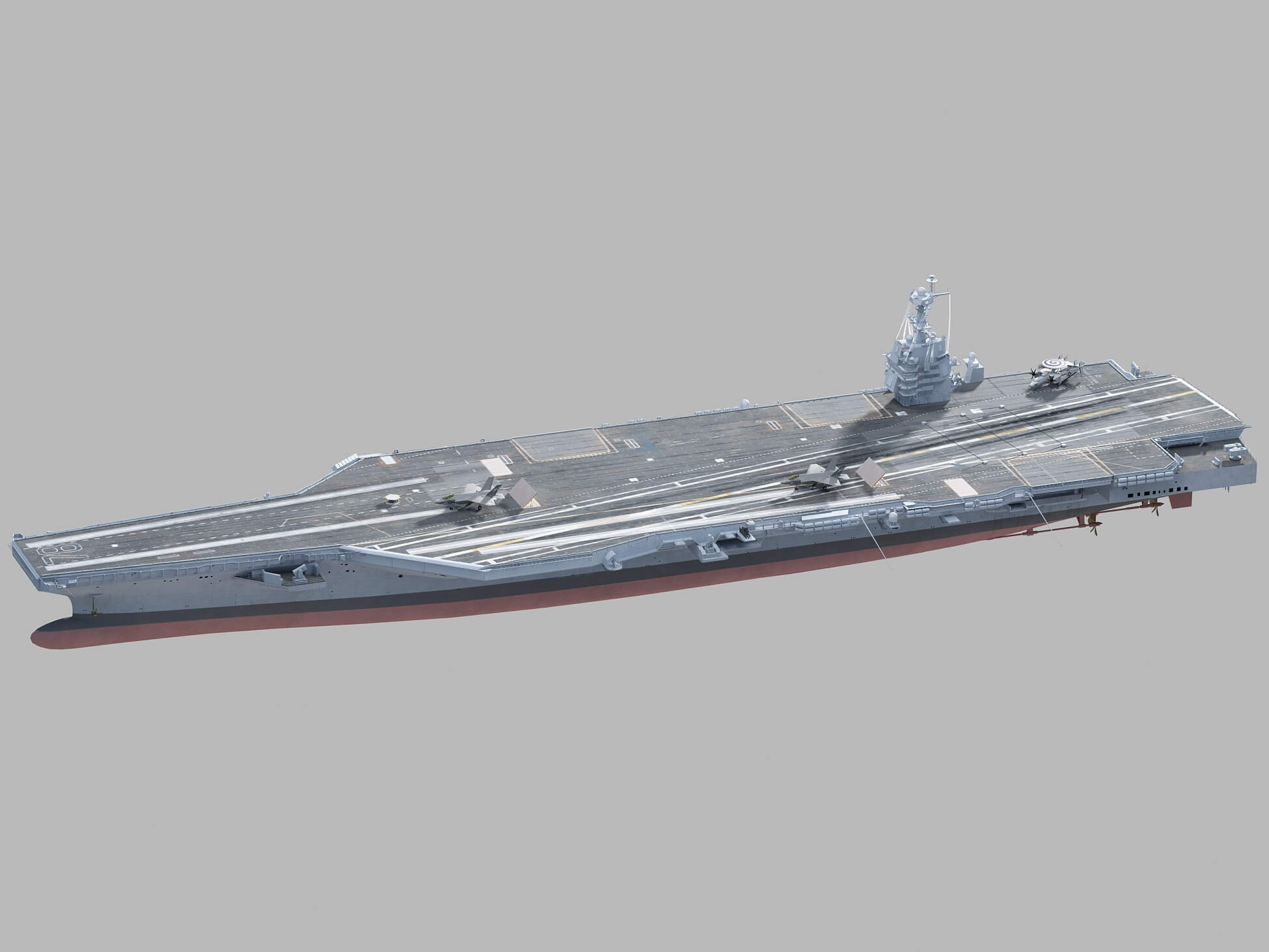 CVN-78 Uss Gerald R Ford 3D Model by Mermodels