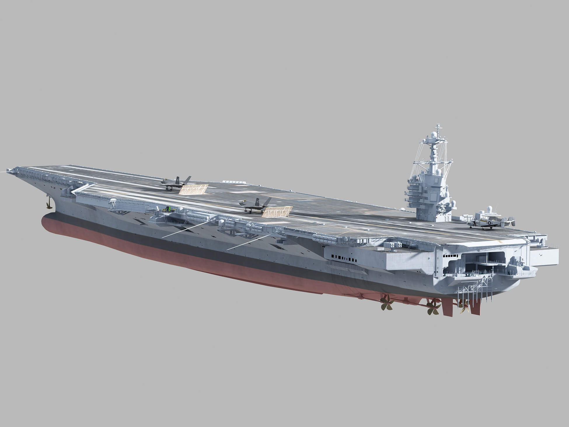 CVN-78 Uss Gerald R Ford 3D Model by Mermodels