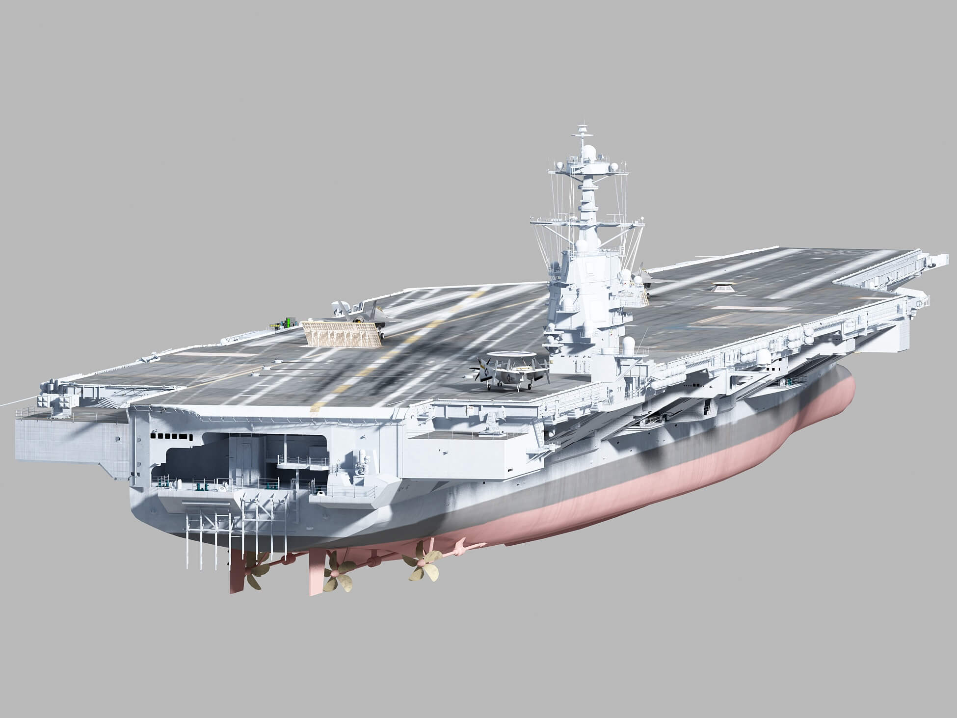CVN-78 Uss Gerald R Ford 3D Model by Mermodels