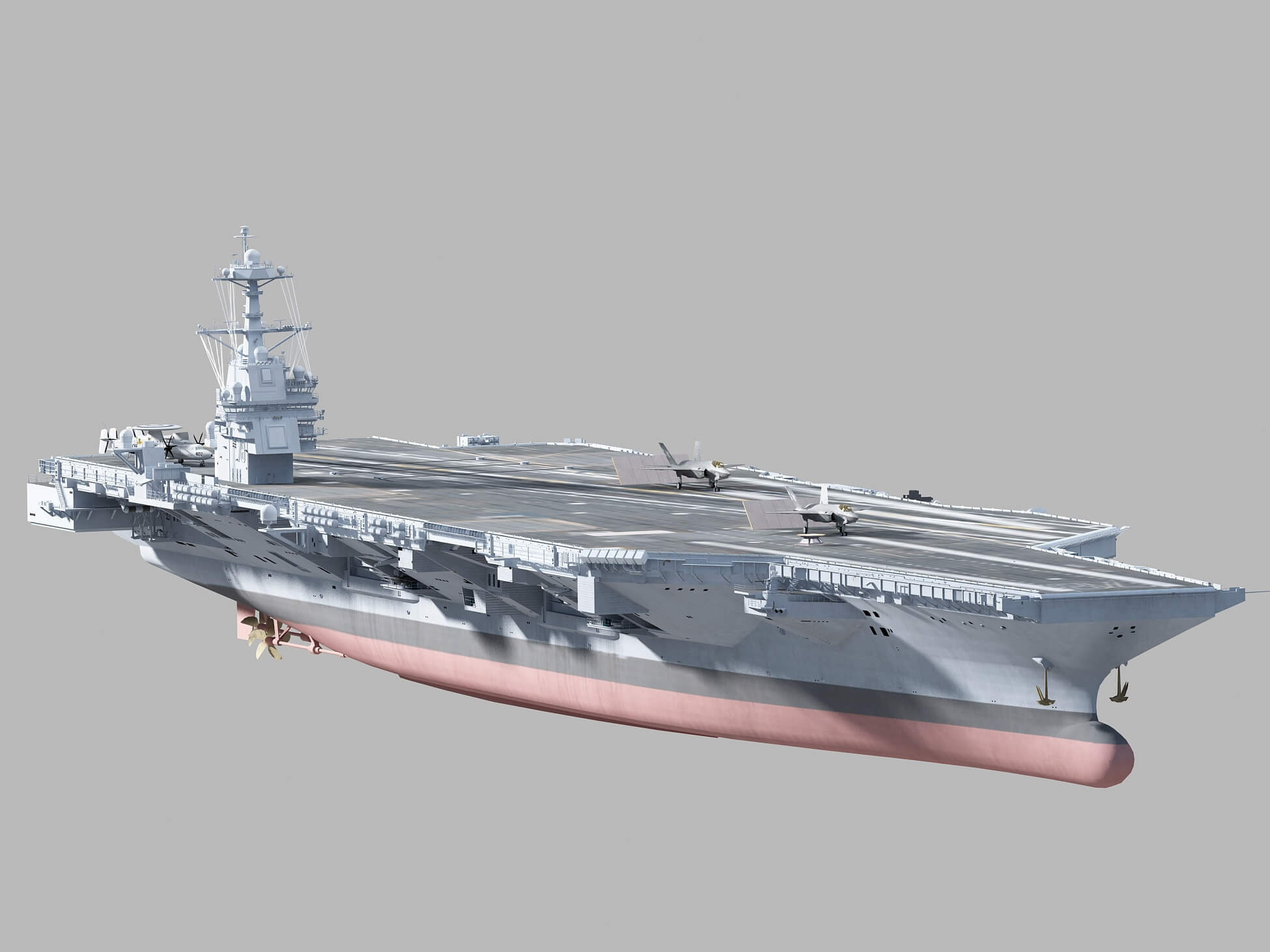 CVN-78 Uss Gerald R Ford 3D Model by Mermodels