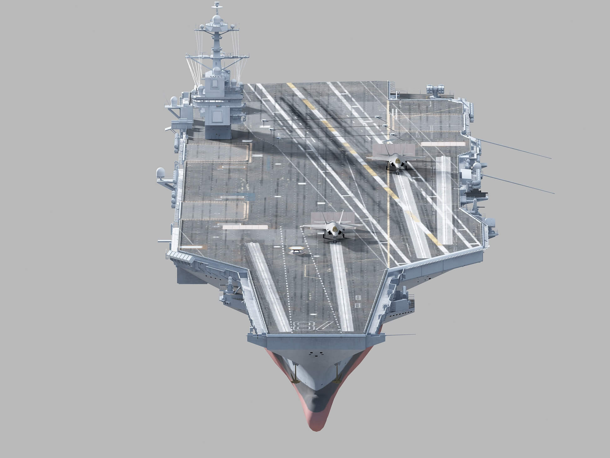 CVN-78 Uss Gerald R Ford 3D Model by Mermodels
