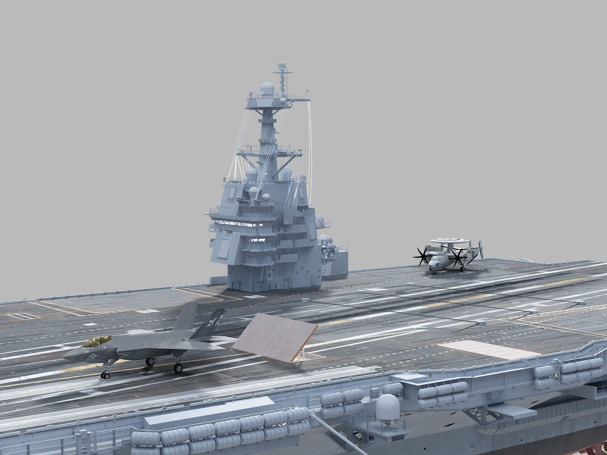 CVN-78 Uss Gerald R Ford 3D Model by Mermodels