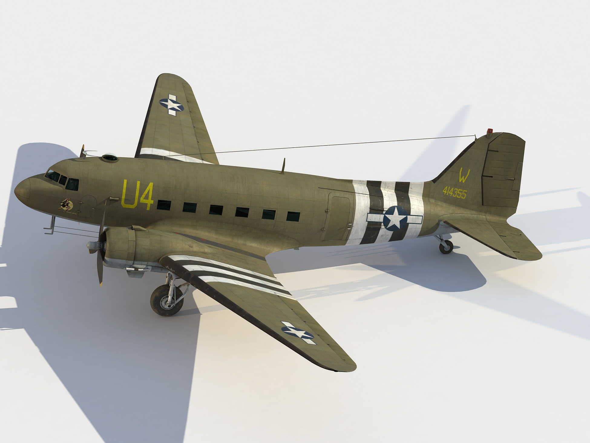 Douglas C-47 Skytrain/Dakota 3D Model by Mermodels