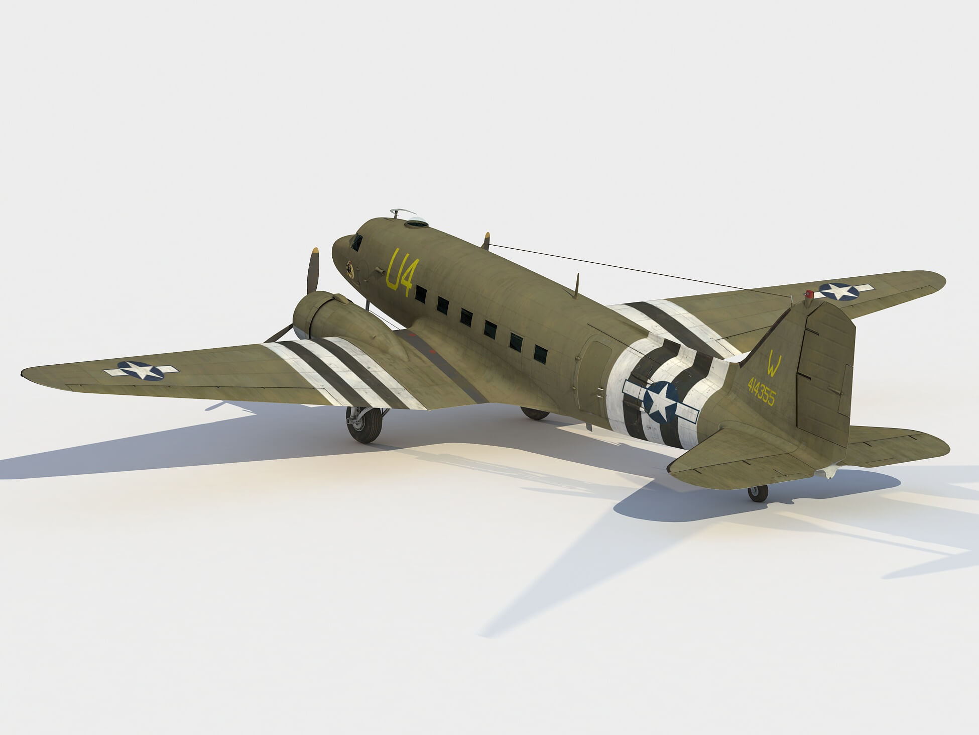 Douglas C-47 Skytrain/Dakota 3D Model by Mermodels