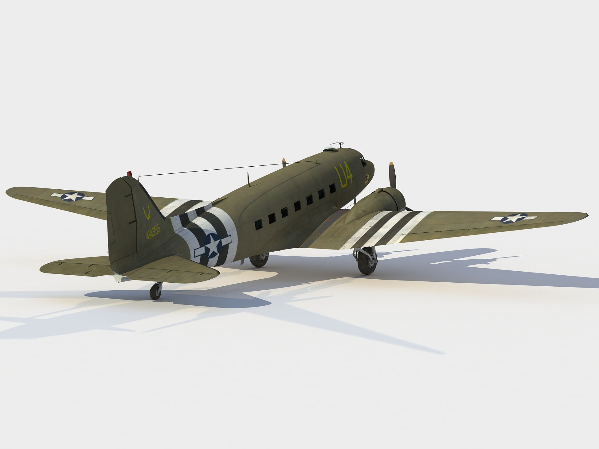 Douglas C-47 Skytrain/Dakota 3D Model by Mermodels