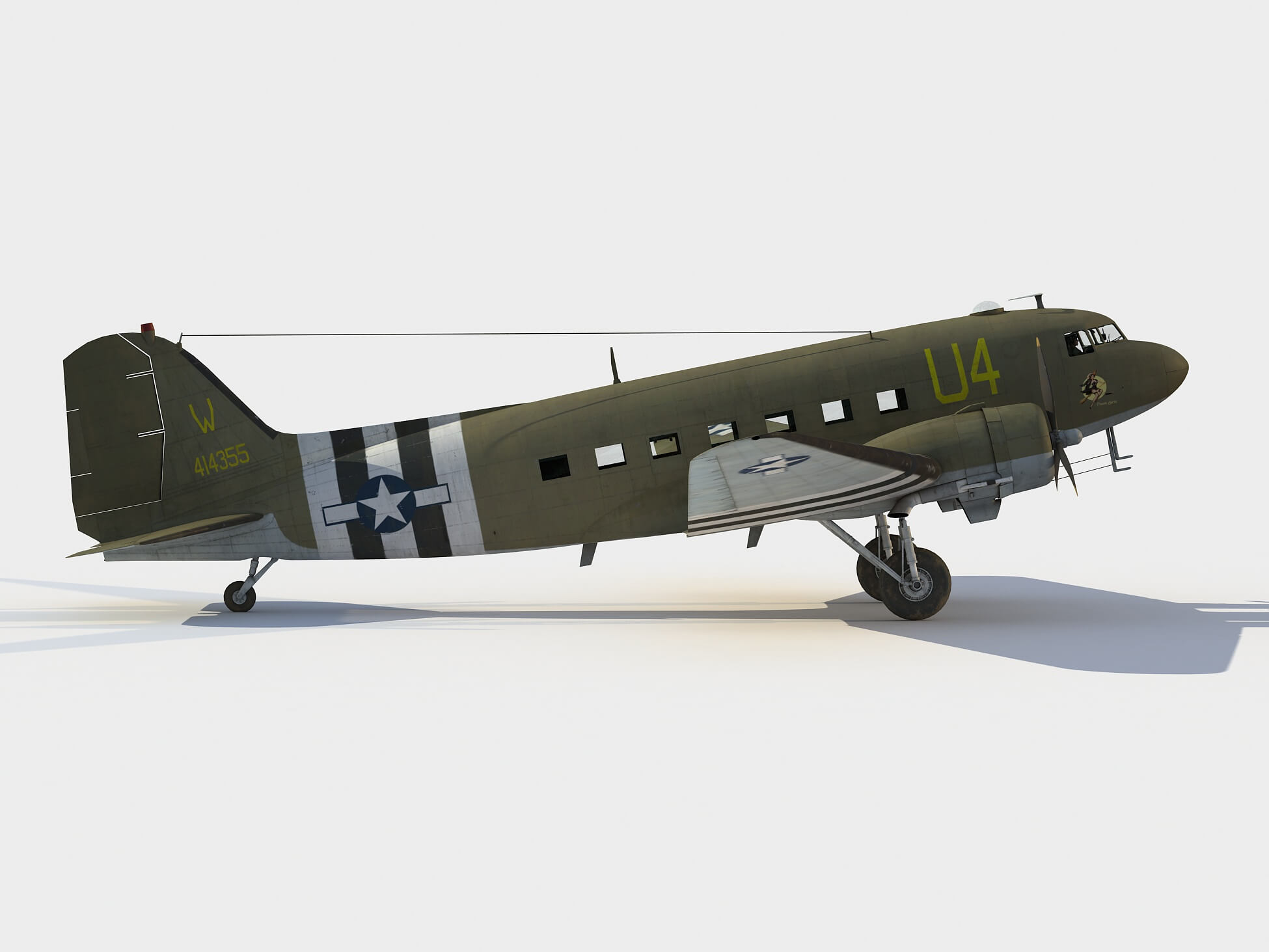 Douglas C-47 Skytrain/Dakota 3D Model by Mermodels