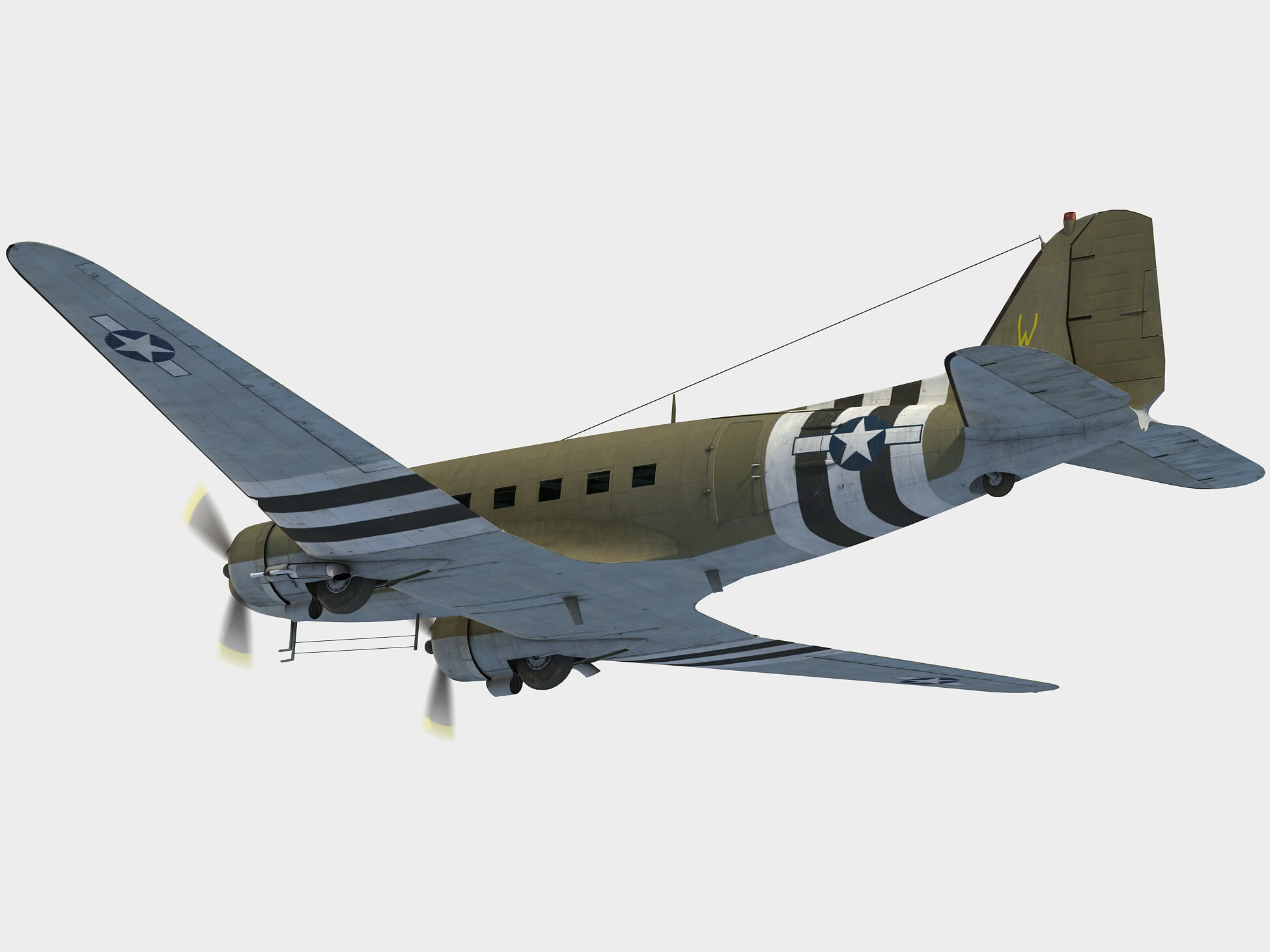 Douglas C-47 Skytrain/Dakota 3D Model by Mermodels
