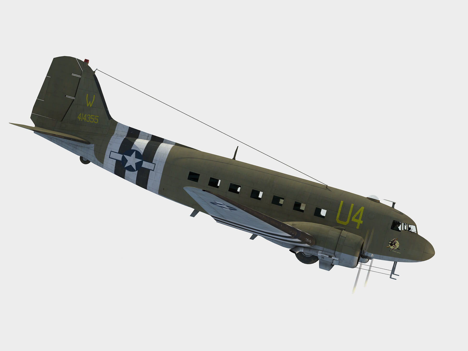 Douglas C-47 Skytrain/Dakota 3D Model by Mermodels