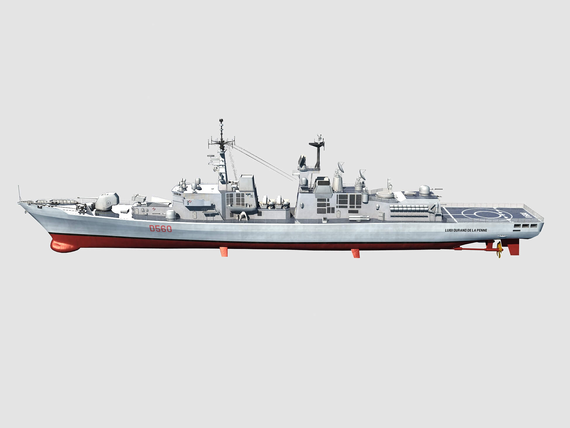 Durand DE La Penne Class Destroyer - 3D Model by Mermodels