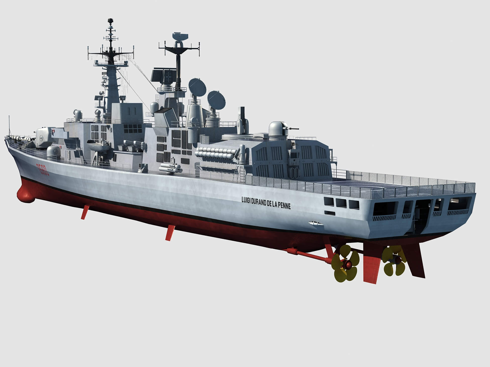 Durand DE La Penne Class Destroyer - 3D Model by Mermodels