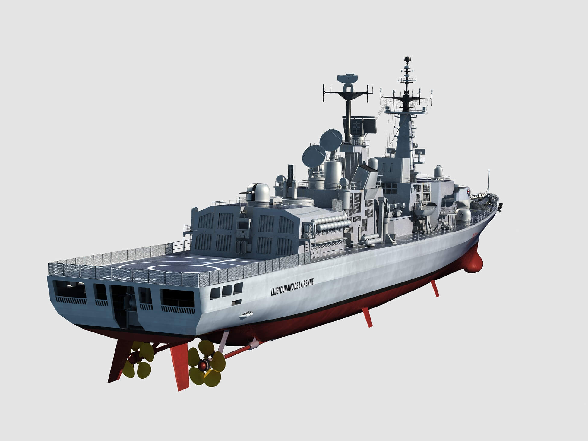Durand DE La Penne Class Destroyer - 3D Model by Mermodels