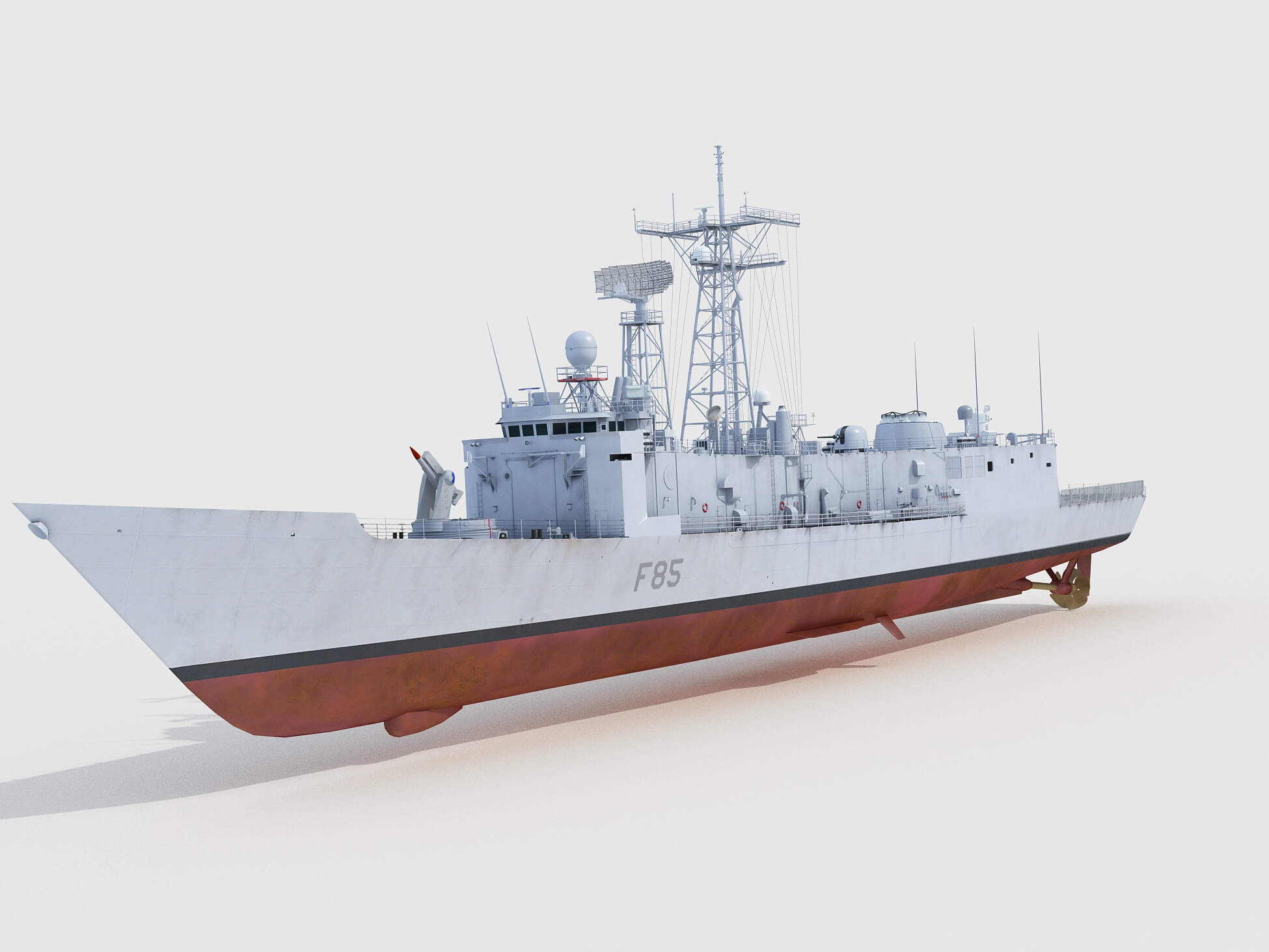 F-85 Navarra Santa Maria Class Frigate 3D Model by Mermodels