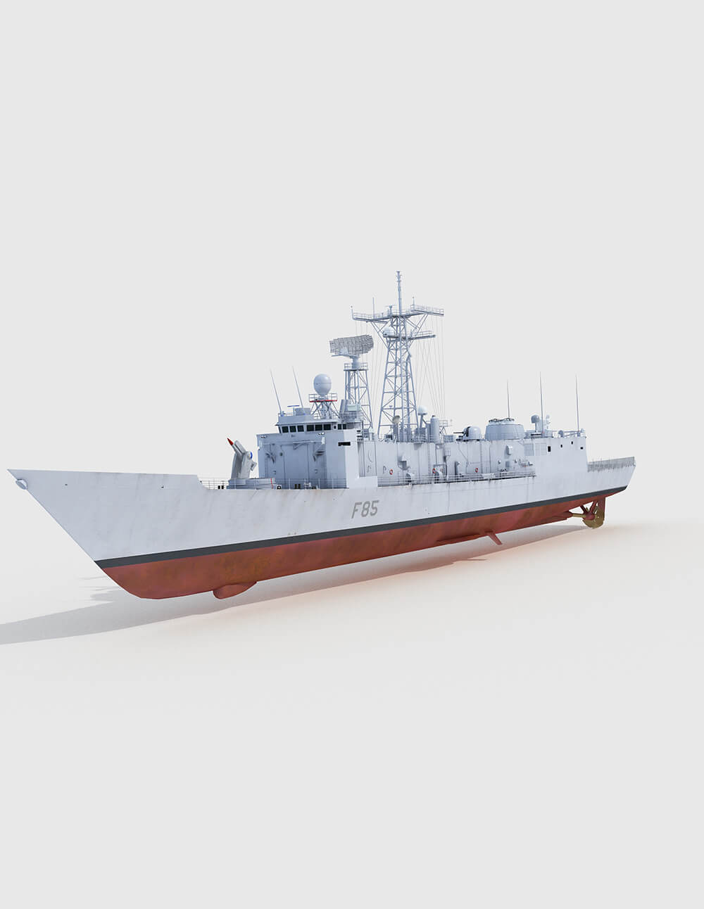 F-85 Navarra Santa Maria Class Frigate 3D Model by Mermodels