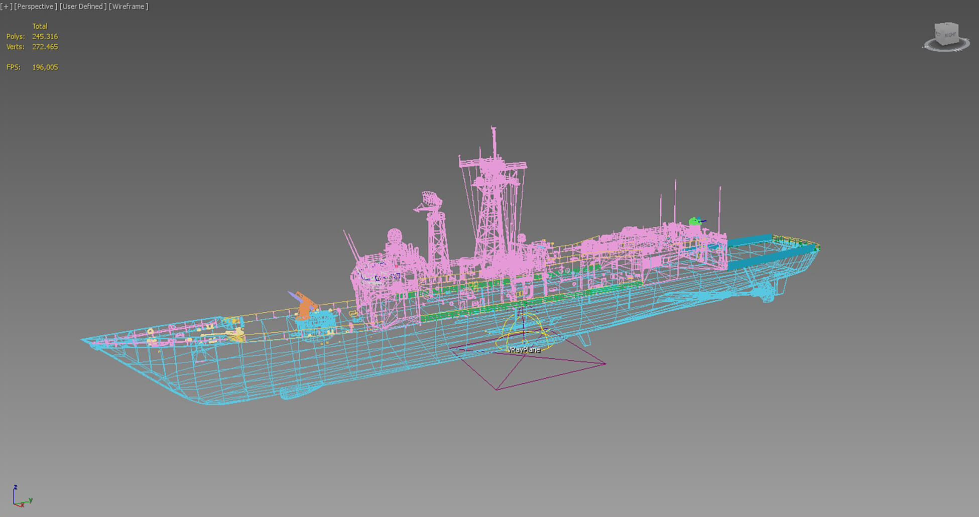F-85 Navarra Santa Maria Class Frigate 3D Model by Mermodels