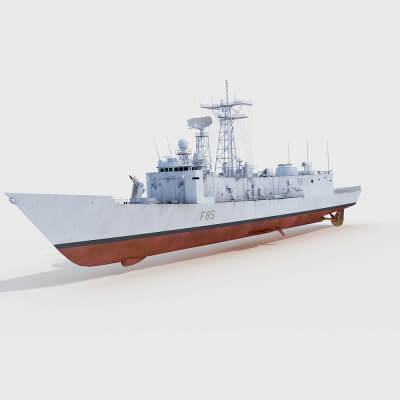 F-85 Navarra Santa Maria Class Frigate 3D Model by Mermodels