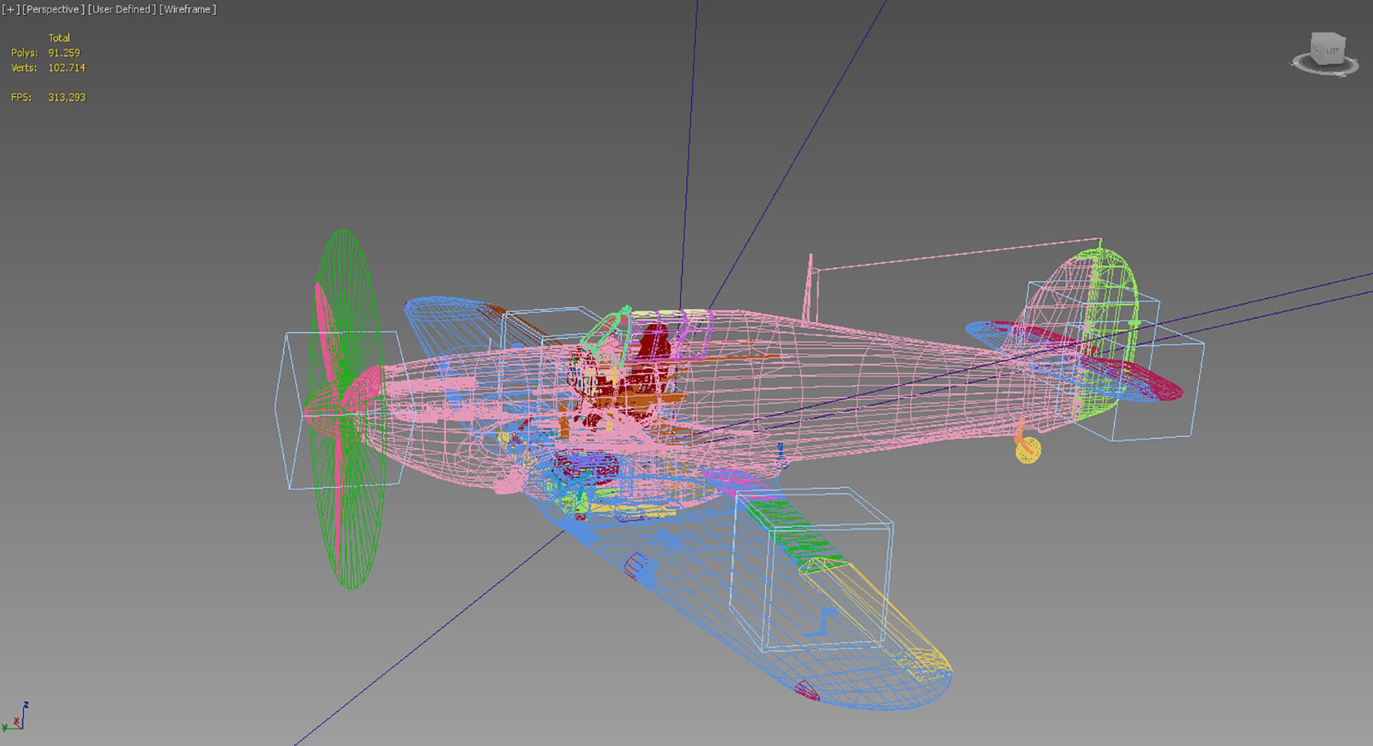 Hawker Hurricane - 3D Model by Mermodels