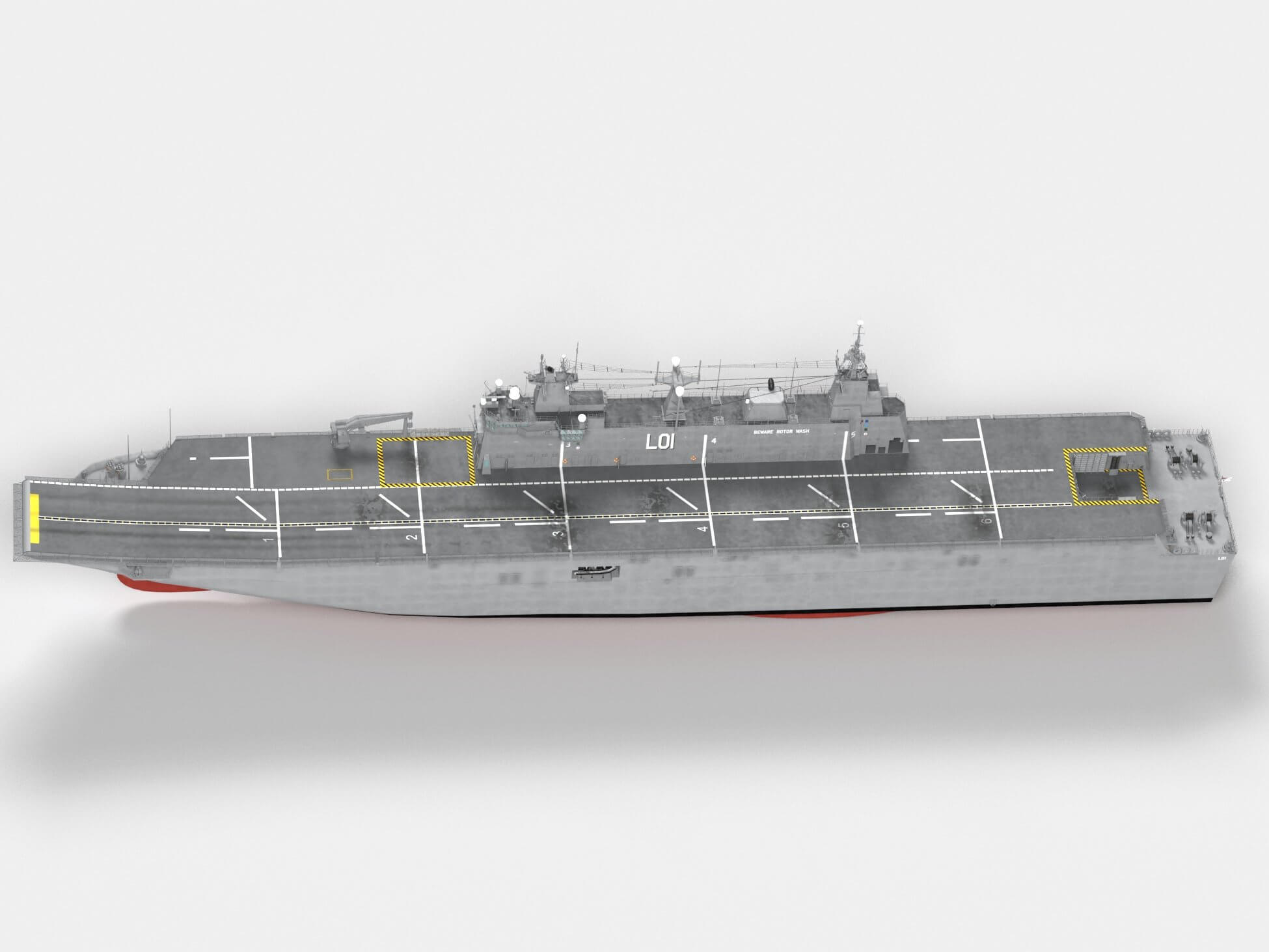 HMAS Adelaide Canberra Class LHD - 3D Model by Mermodels