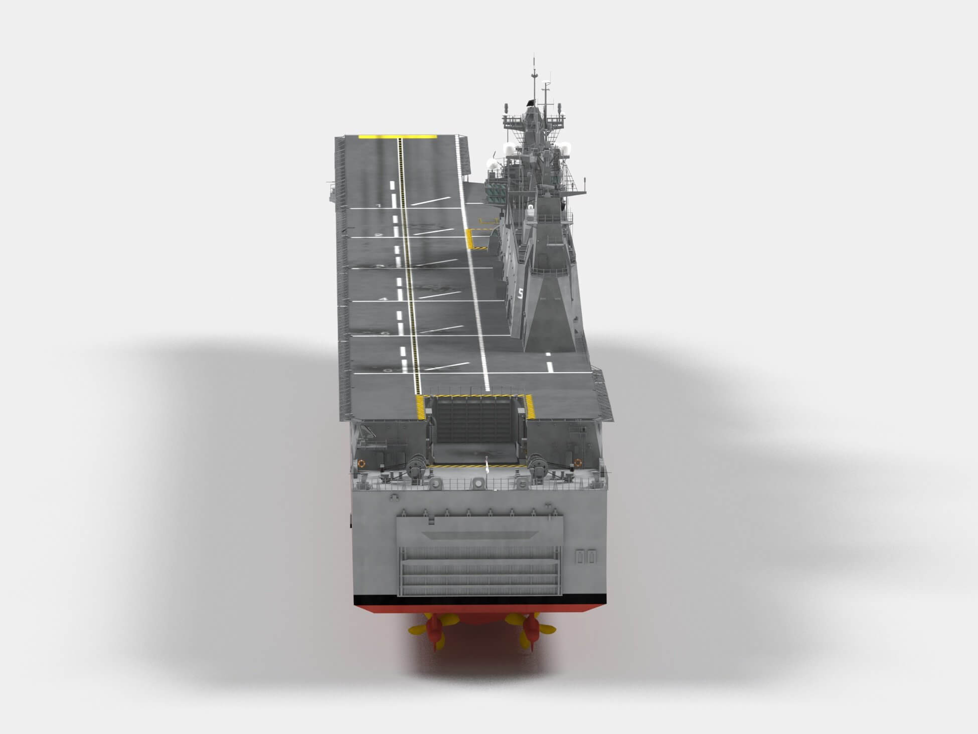 HMAS Adelaide Canberra Class LHD - 3D Model by Mermodels
