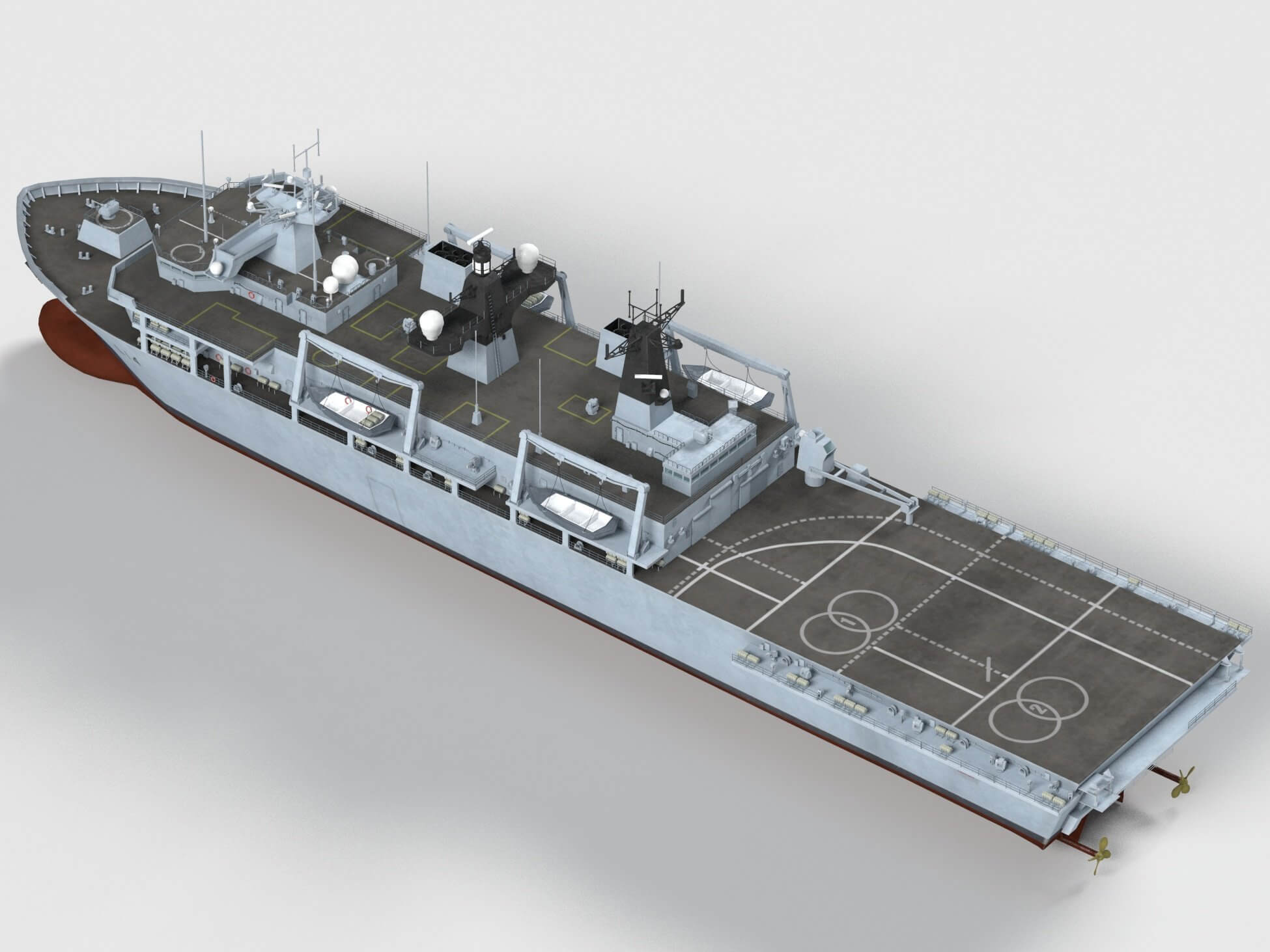 HMS Albion L14 - 3D Model by Mermodels